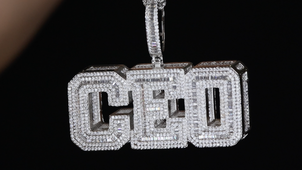 CEO Pendant | Iced Out Pendant | Baguette Diamond Hip Hop Pendant – Lab ...