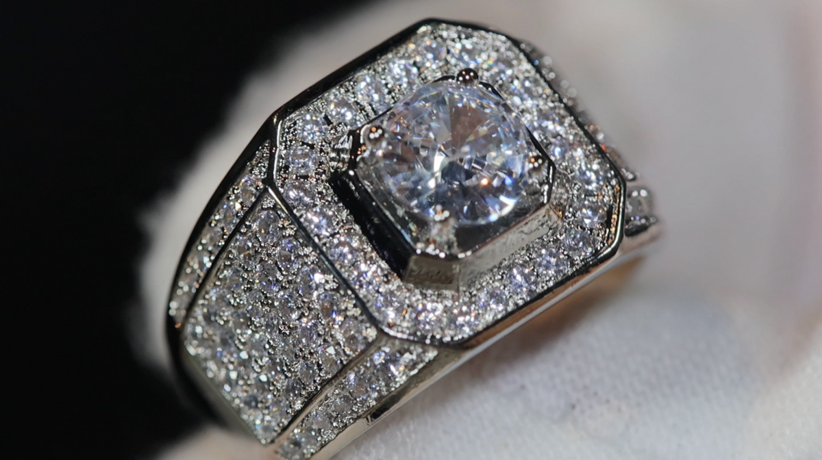 Iced Out Ring / Mens Iced Out Rings / Iced Out Rings – Lab Diamonds London