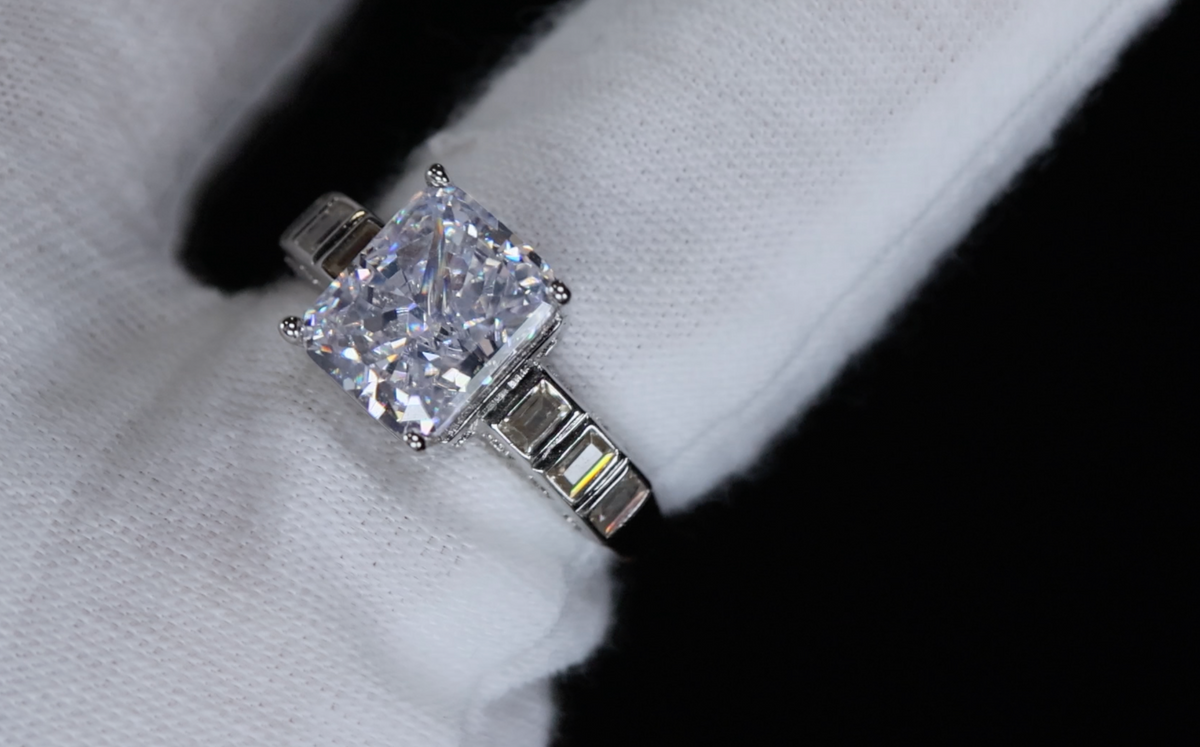 Crushed Iced Diamond Ring | Diamond Engagement Ring – Lab Diamonds London